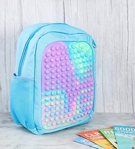The Procure Store Silicon Pop Fidget Gaming Kids Blue School Bag ...