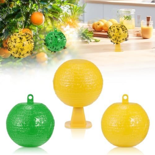 Amazon.com : Fruit Fly Traps Sticky Traps Ball,Sticky Fruit Fly Trap ...