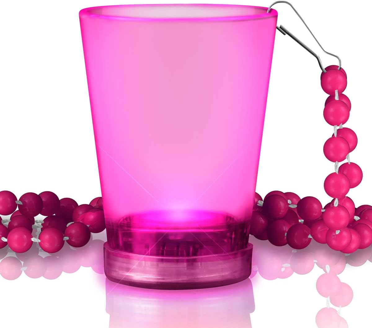 Amazon.com | FlashingBlinkyLights Light Up Pink Shot Glasses on Pink ...