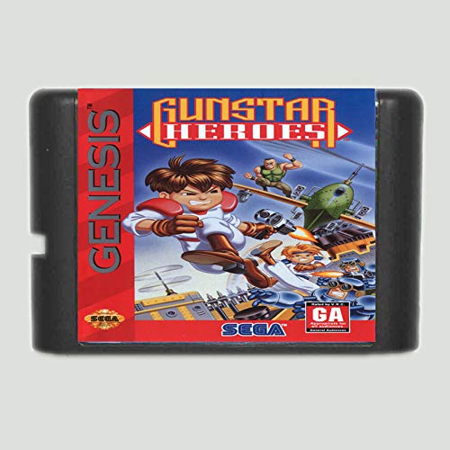 Amazon.com: Gunstar Heroes 16 Bit Game Card For Sega Mega Drive & Sega ...