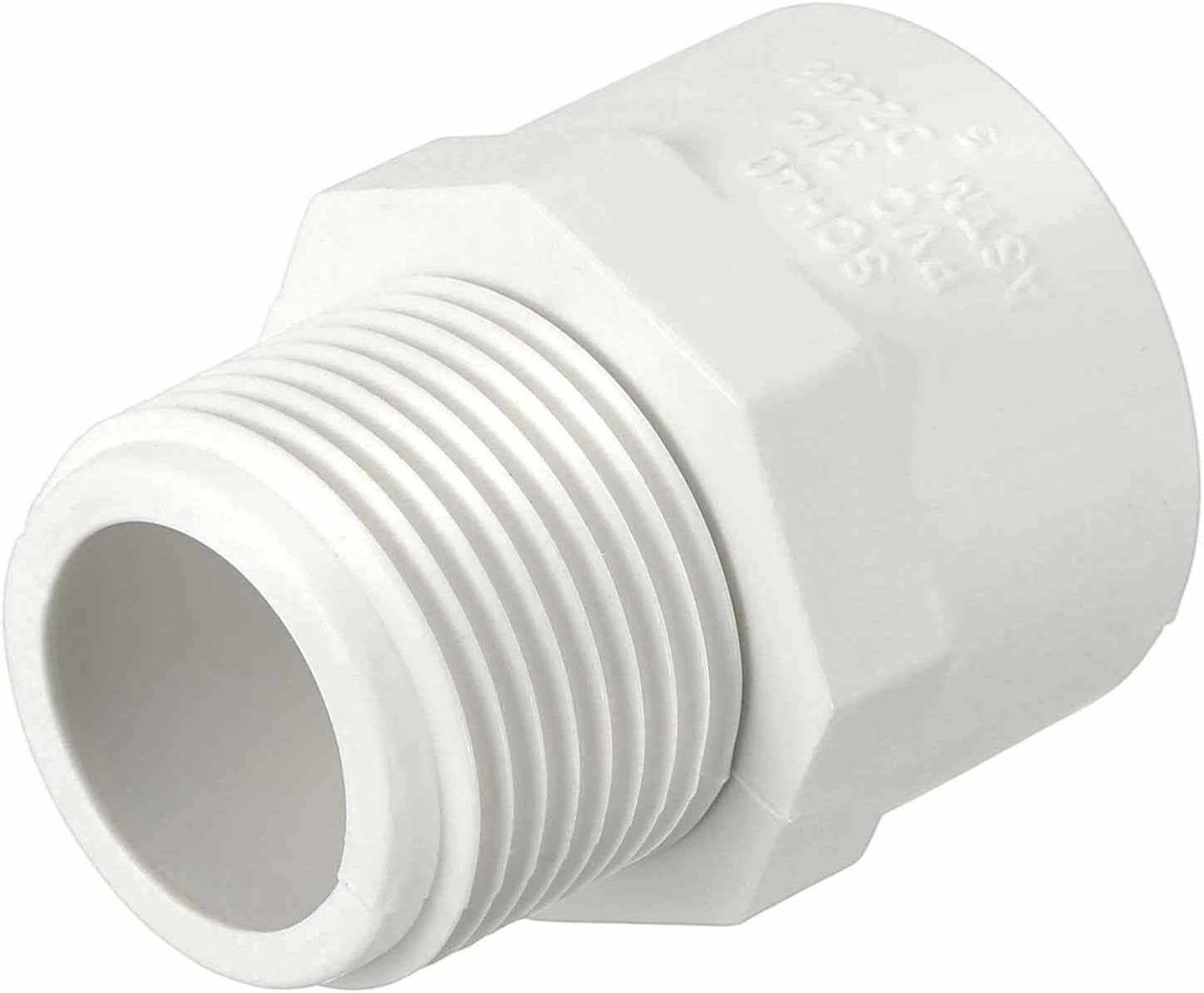 Amazon.com: DTGN 1Pcs 3/4" PVC Pipe Fitting, SCH40 (Male Thread x SOC ...