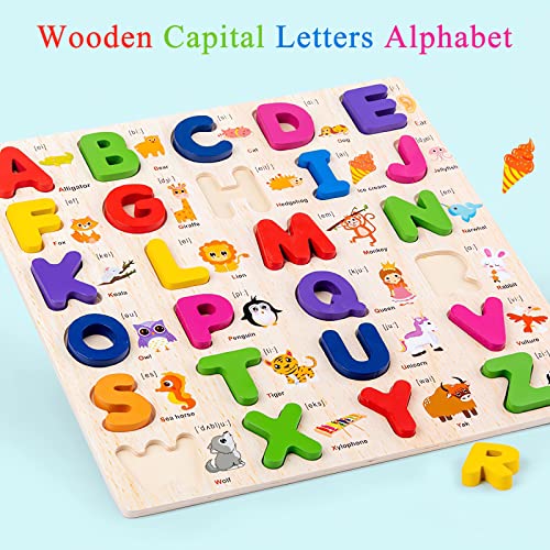 Wooden ABC Letters for Kids Alphabet Learning Toys | Wooden Puzzles ...