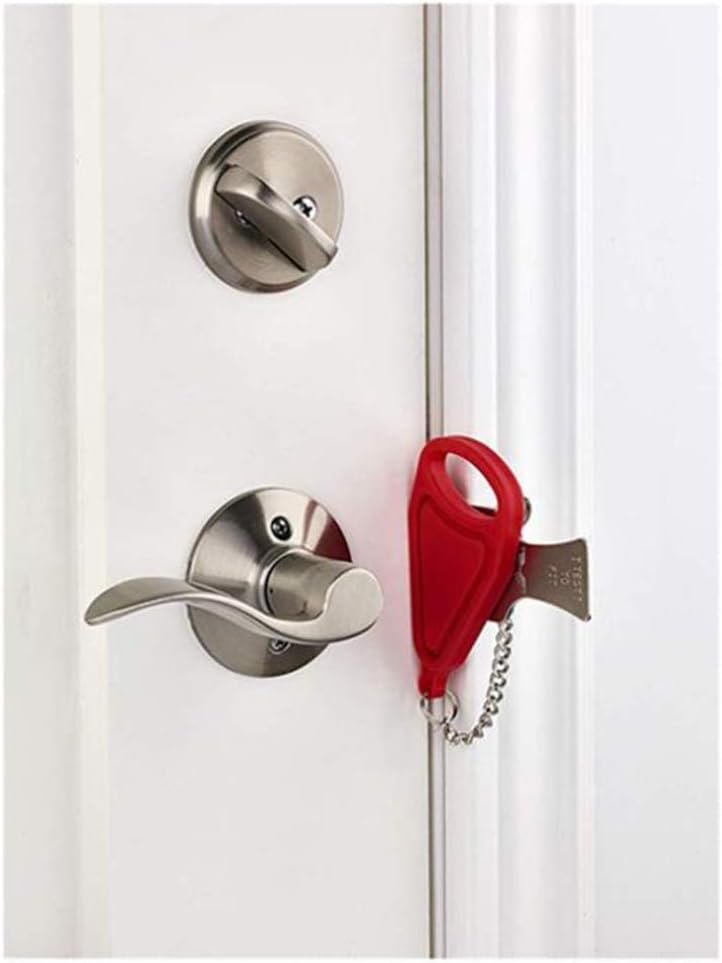 MINGZE The Original Portable Door Lock, Travel Lock, School Lockdown ...