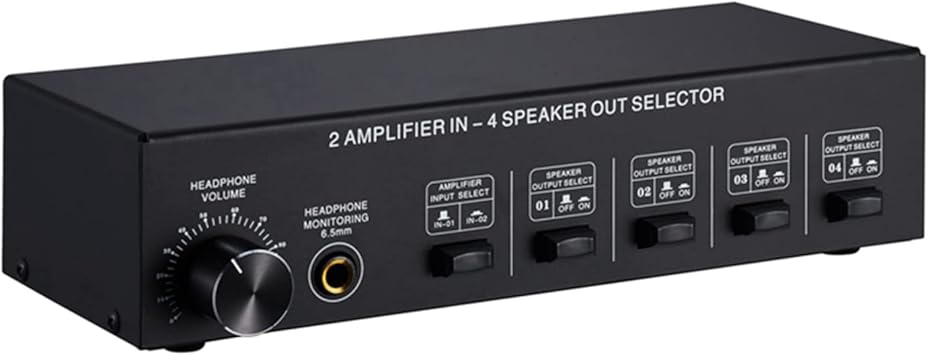 Amazon.com: 2 in 4 Out Amplifier Passive Switch Selector Speaker ...