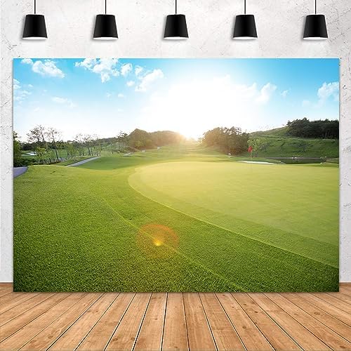 Amazon.com : Golf Course Backdrop for Golf Birthday Party MEETSIOY ...