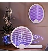 Amazon.com: Foldable Electric Fly Swatter Racket, Portable 2 in 1 Bug ...