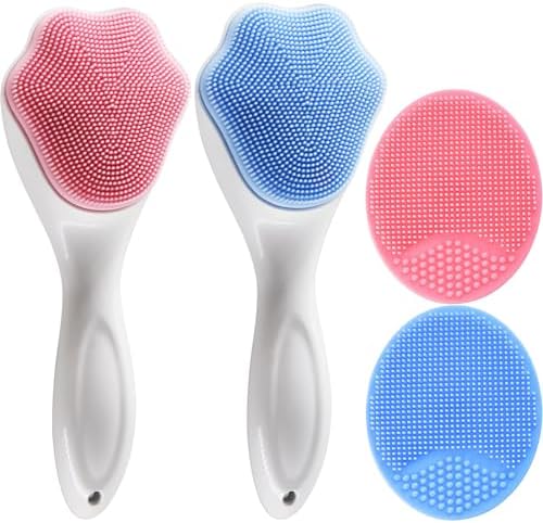 Amazon.com: 9-in-1 Face Scrubber Face Cleaning Brushes Super Soft ...