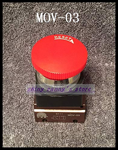 Fevas 1Pcs MOV-03 2 Way 2 Position 1/8" Thread Push-Button Switch ...