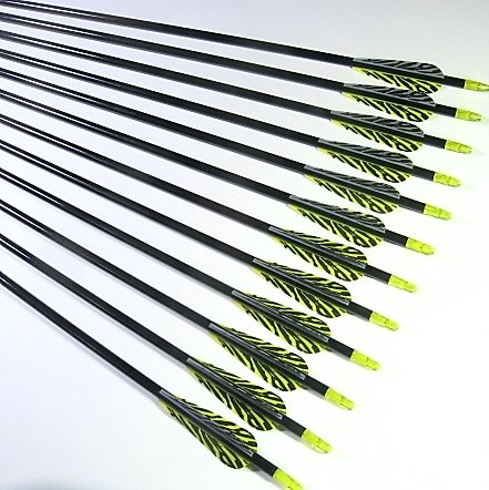 Buy Shiny Black TigerStreak 32" Premium Fiberglass Hunting/Target ...