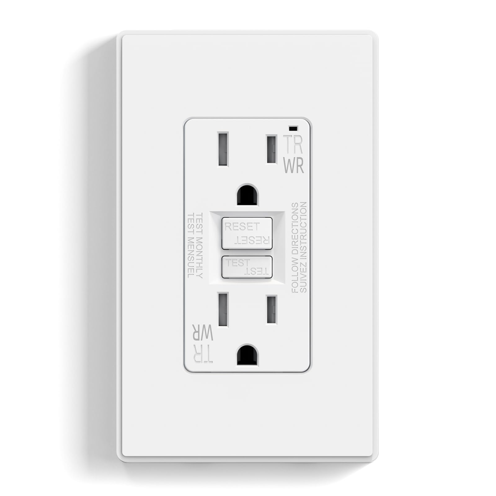 Snapklik.com : ELEGRP GFCI Outlet Outdoor, 15 Amp Self-Test GFI ...