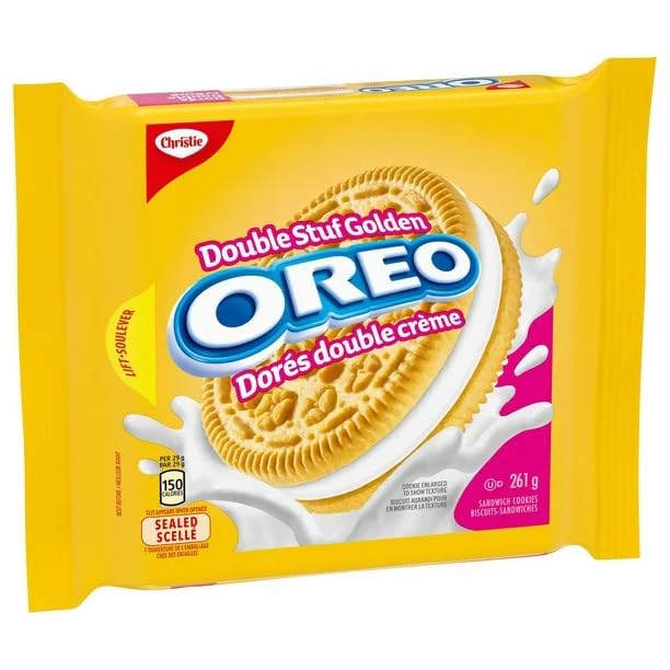 Oreo Double Stuf – Galletas de sándwich dorado, 261 g9.2 oz (paquete de ...