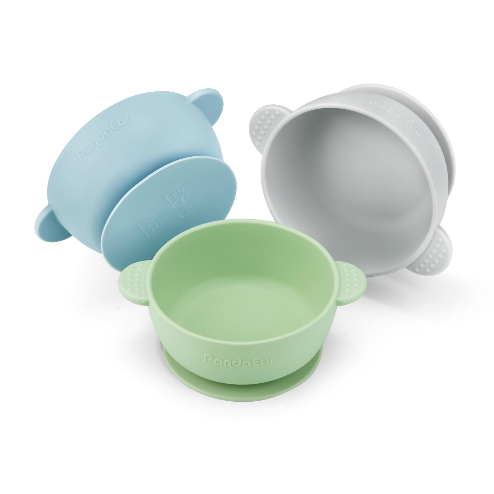 Amazon.com: PandaEar 3 Pack Suction Bowls for Baby Toddlers 6-12 months ...
