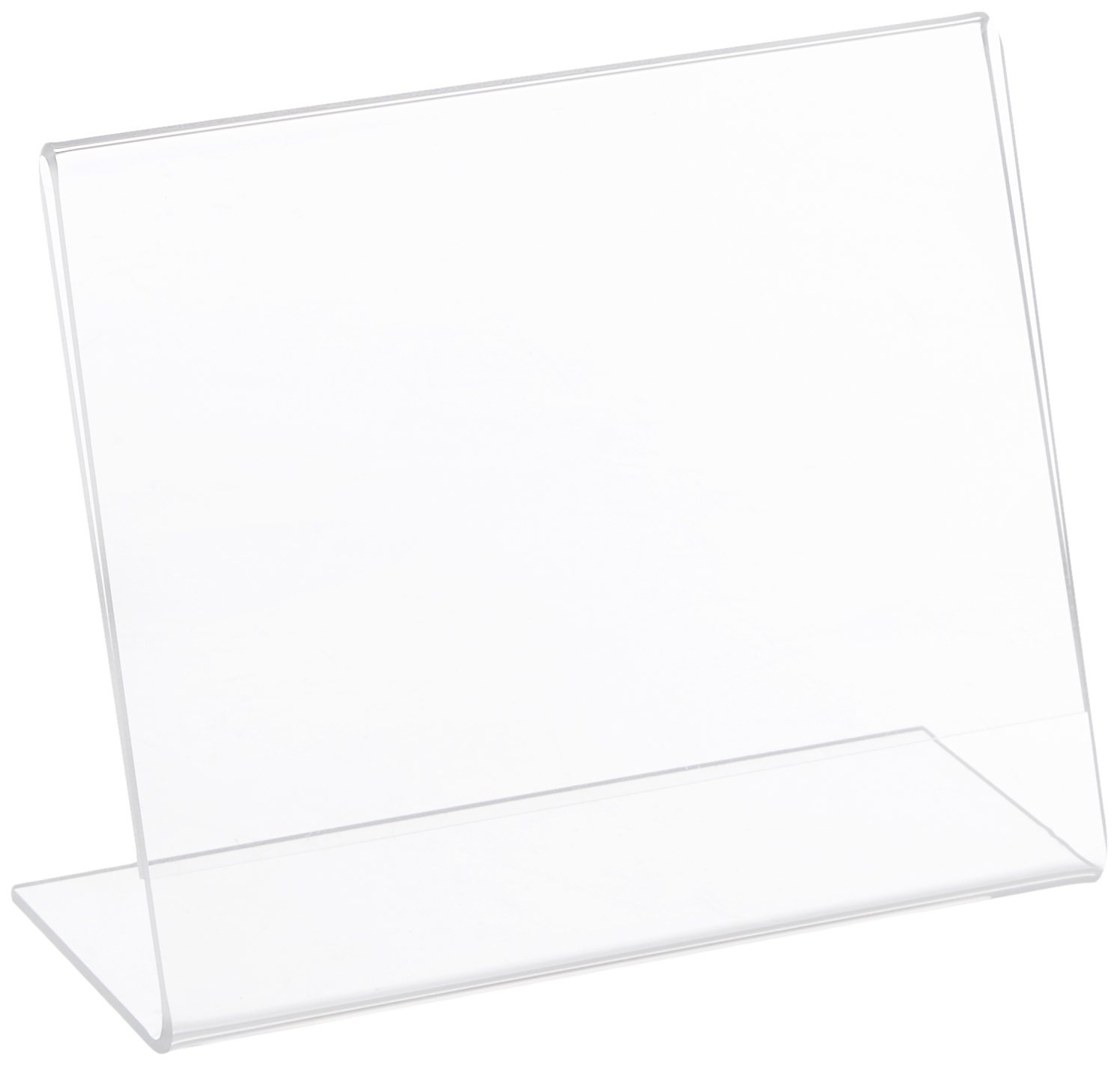 Snapklik.com : 112725 6" W X 5" H Horizontal L-Shaped Sign Holder-10pk