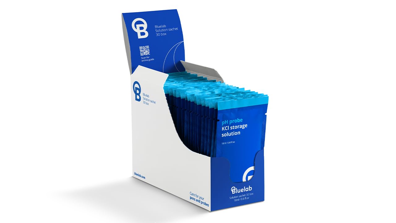 Bluelab KCl Storage Solution Sachets - Ideal for Maintaining pH Pens ...