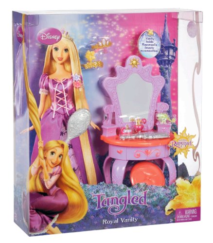 Disney Tangled Featuring Rapunzel Vanity Playset Furniture Cabinets ...