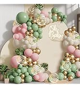 Amazon.com: Sage Green Balloon Arch Kit,134 pcs Sage Green Sand White ...