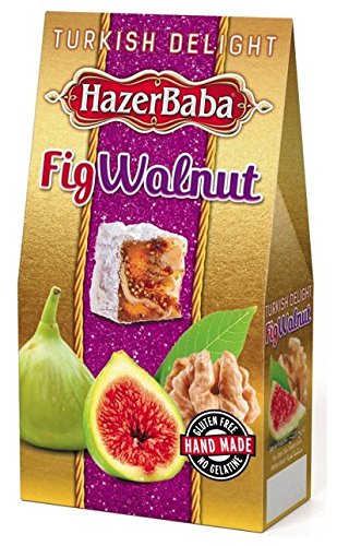 Amazon.com : Hazer Baba Turkish Delight 100G (Fig Walnut) : Grocery ...