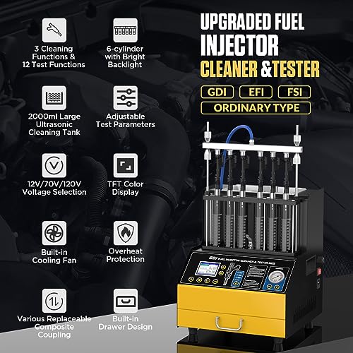 Snapklik.com : Fuel Injector Cleaner Tester GDl EFl FSI Ultrasonic Fuel ...