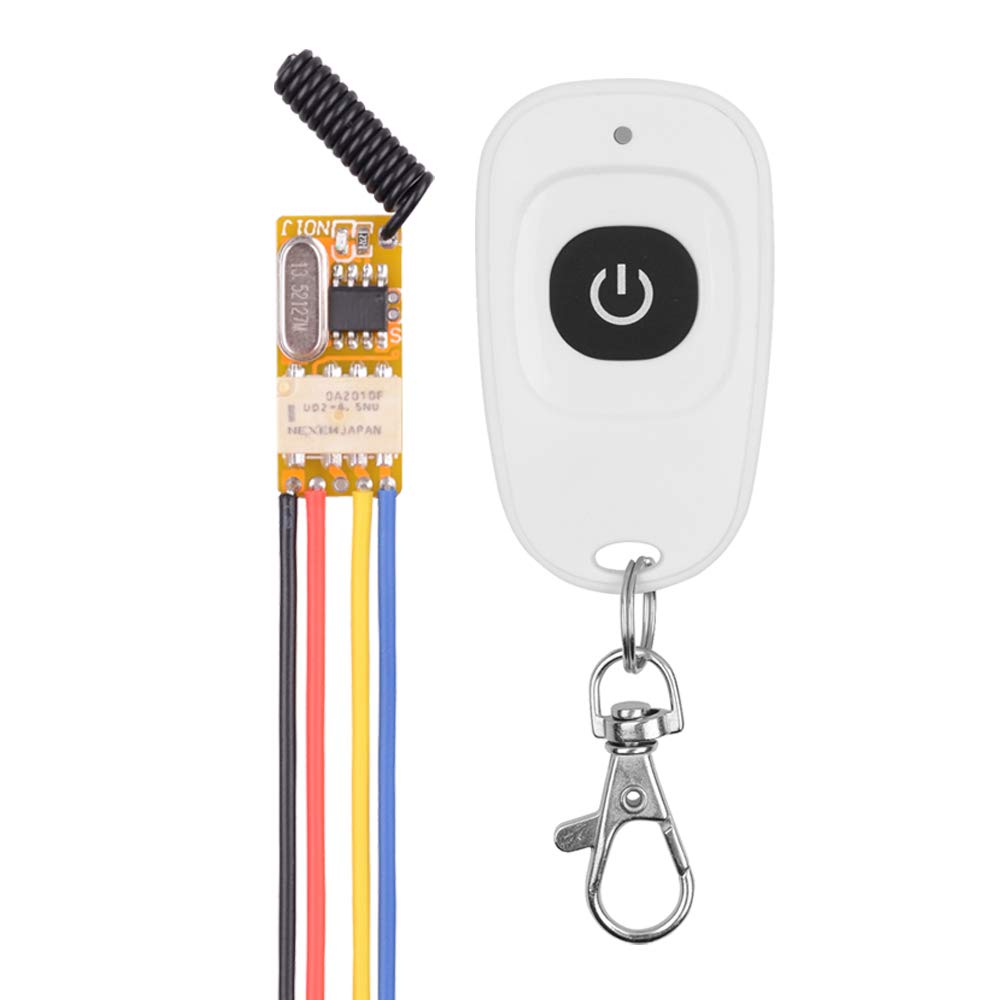 DC 3.7V - 12V 5V Mini Size Relay Remote Control Switch, 433Mhz Wireless ...