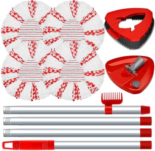 2 Spin Mop Replace Head Compatible with Vileda Turbo System, 30”-58 ...