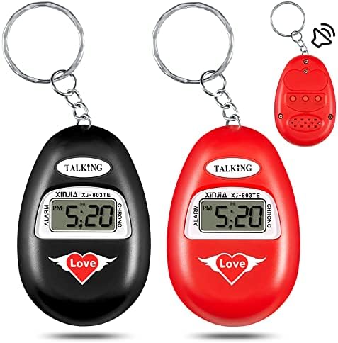 Talking Clock For Blind Keychain Alarm - Small Digital Clock Keychain ...
