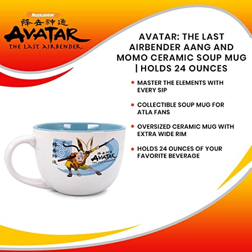 Snapklik.com : Avatar: The Last Airbender Aang And Momo Ceramic Soup ...