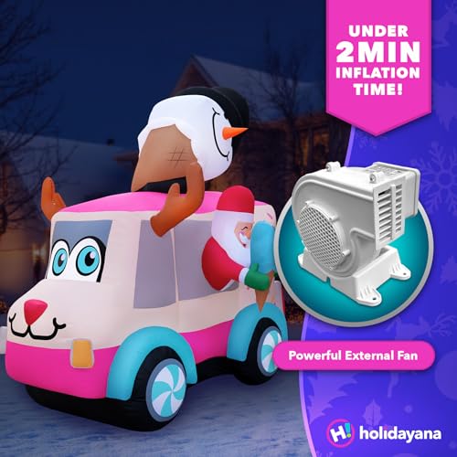 Snapklik.com : Holidayana Christmas Inflatables Large 8ft Tall Santa ...
