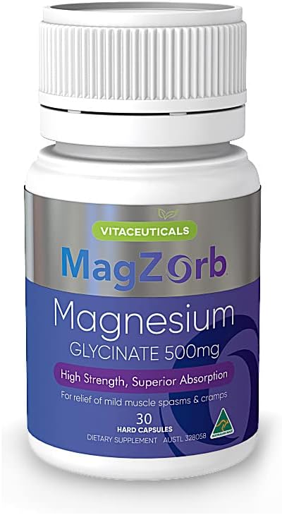 Vitaceuticals MagZorb Magnesium Glycinate 30 Capsules : Amazon.com.au ...
