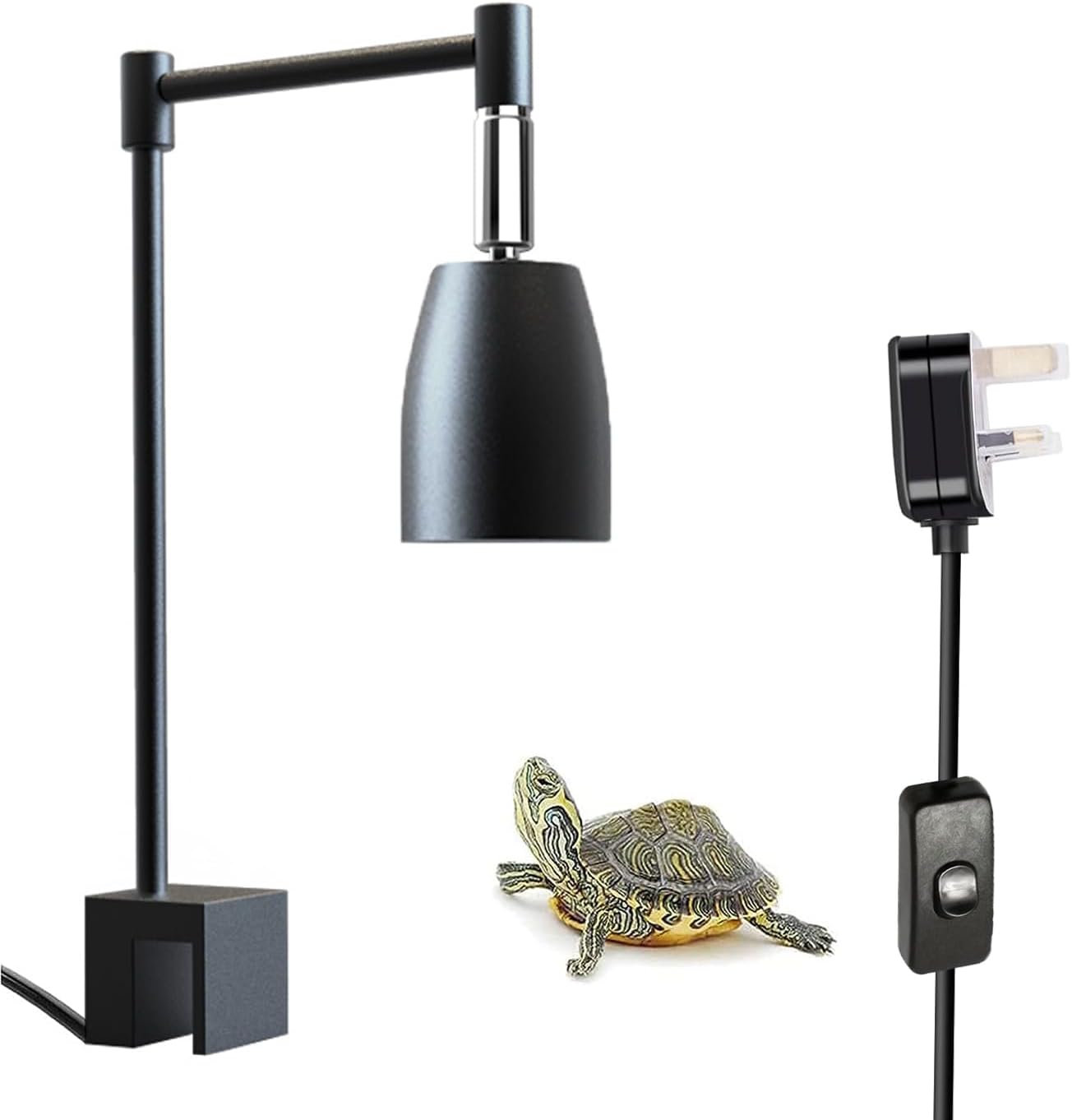 QeeHeng Tortoise Lamp Holder,UVA UVB Light Bracket for Reptiles,360 ...