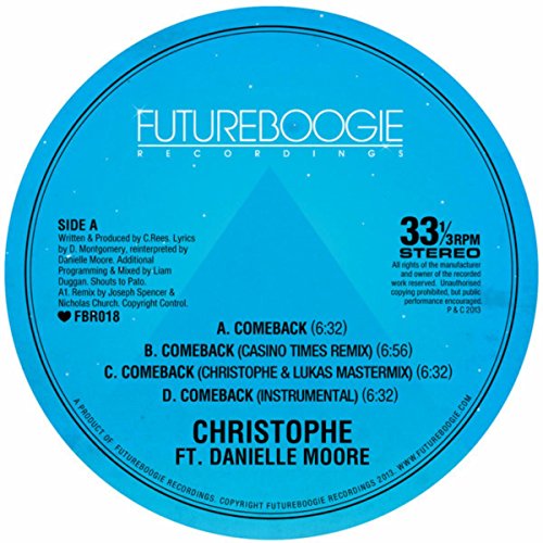 Amazon.com: Comeback EP : Christophe featuring Danielle Moore: Digital ...