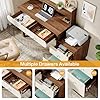 Amazon.com: Tribesigns Computer Desk with Storage,56-Inch Small Office ...