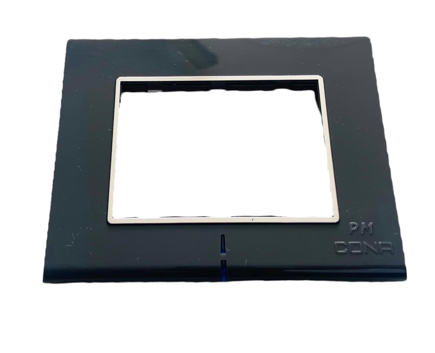 Cona Status Axis Modular Grey Plate with Blue LED Indicator NAT. Grey ...