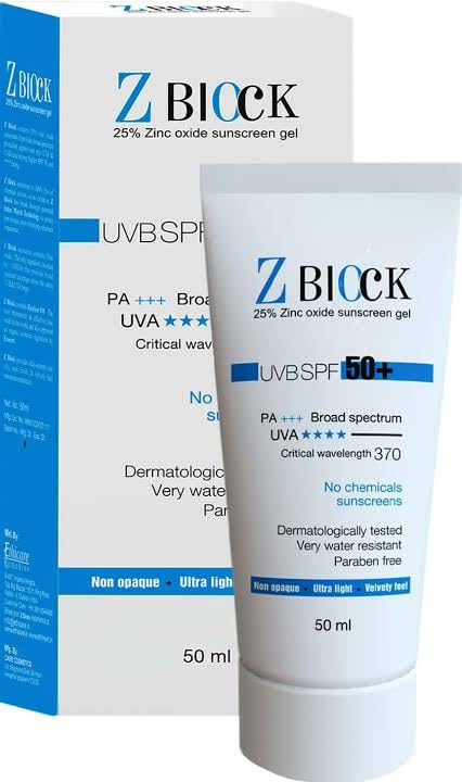Z-Block Sunscreen Spf 50,Pa+++,50Ml, All : Amazon.in: Beauty
