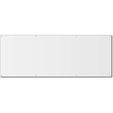 Amazon.com : 4 LESS CO 3x8 Ft Blank Vinyl Banner White 13oz Sign with ...