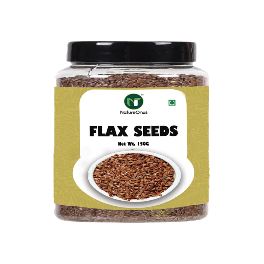 NatureOnus Premium Raw Flax Seeds 1.5kg | Non-GMO Alsi Seeds | Rich in ...