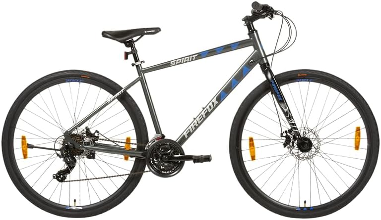 Firefox Bikes Road Runner Pro V -700C 21 Speed Hybrid Bike (Matt Silver ...