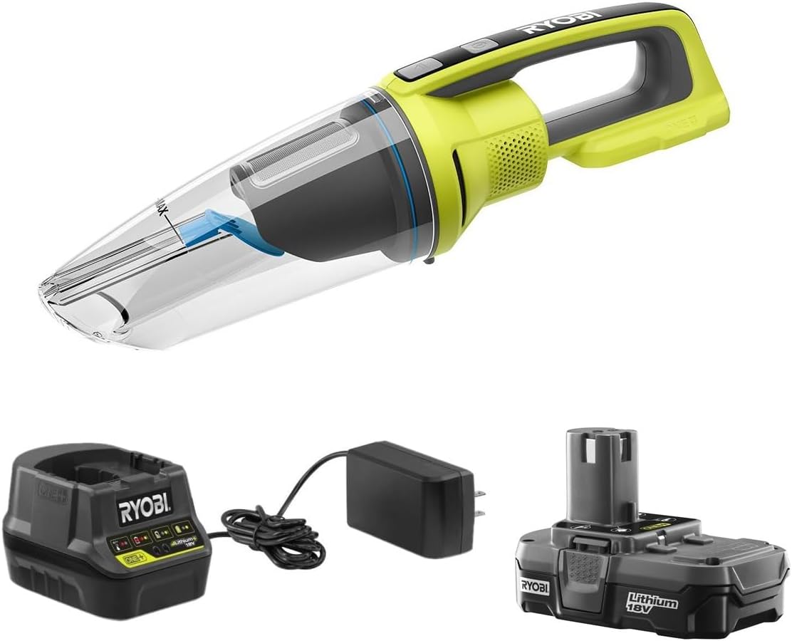 Amazon.com: RYOBI ONE+ 18V Cordless Multi-Surface Handheld Vacuum (Tool ...