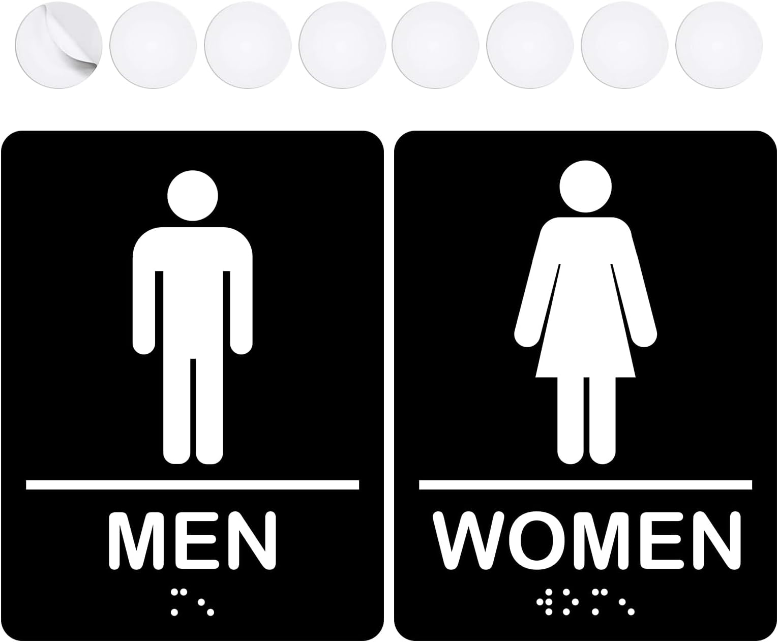 Amazon.com : Restroom Sign for Business - ADA Compliant Braille ...