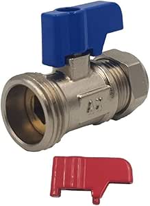 Aumix 15mm x ¾ inch Straight Washing Machine/Dishwasher Isolation Heavy ...