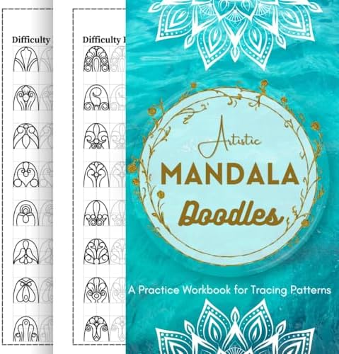 Amazon.com: Artistic Mandala Doodles — A Practice Workbook for Tracing ...