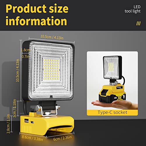 Snapklik.com : Ecarke LED Work Light 23W 2100LM Square LED Flood Work ...