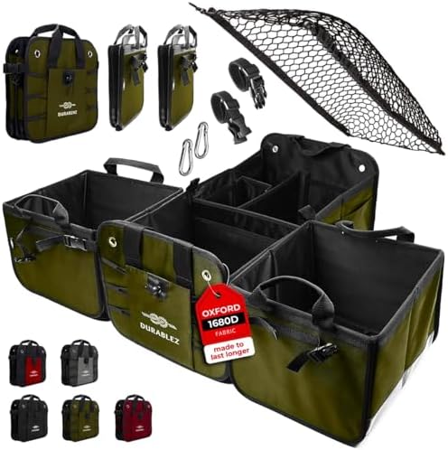 Amazon.com: Tongketec Trunk Organizer For SUV,Truck Bed Organizer ...