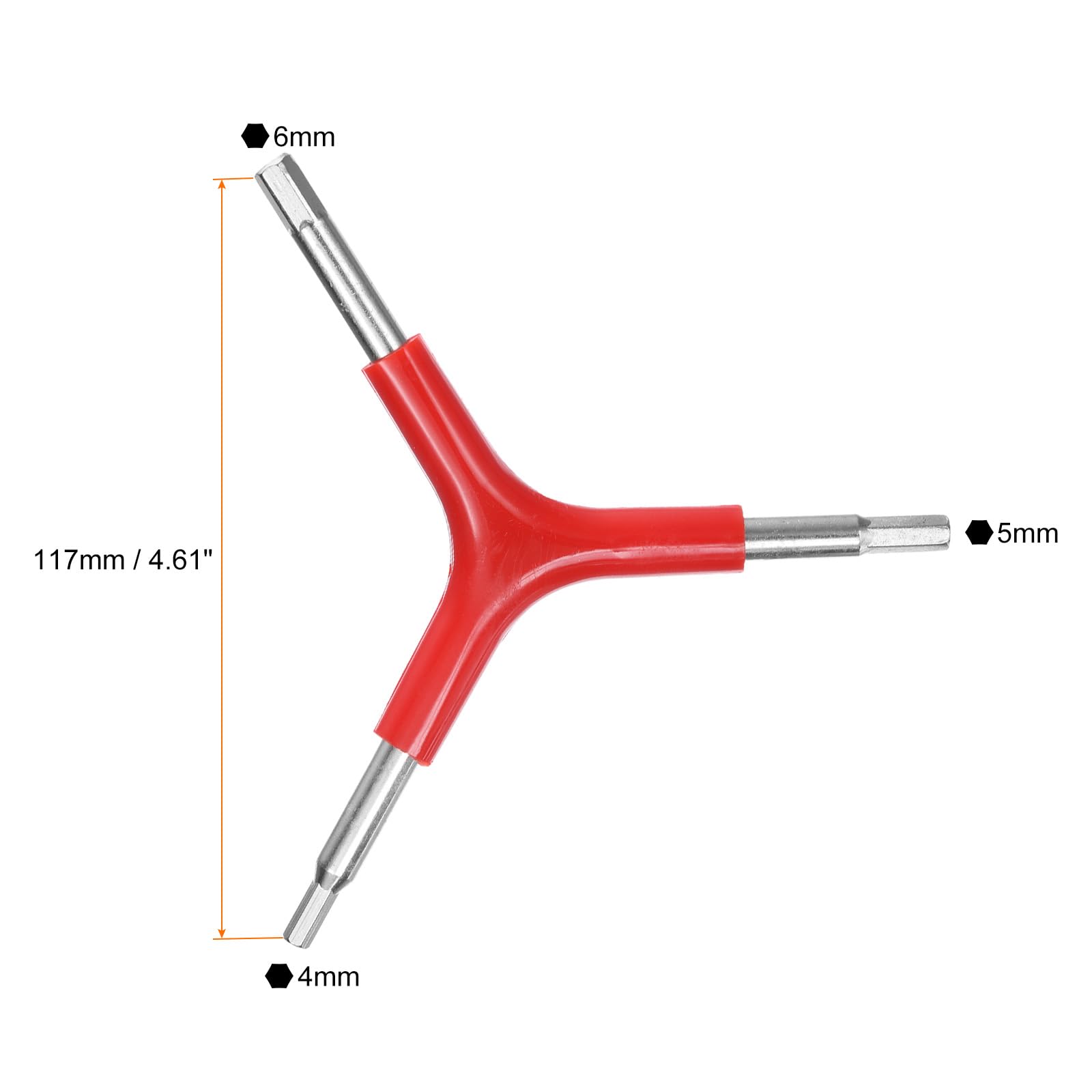 Chrome Steel Spanner HARFINGTON Y-Shaped 3 Way Wrench Set - Bike Torque ...
