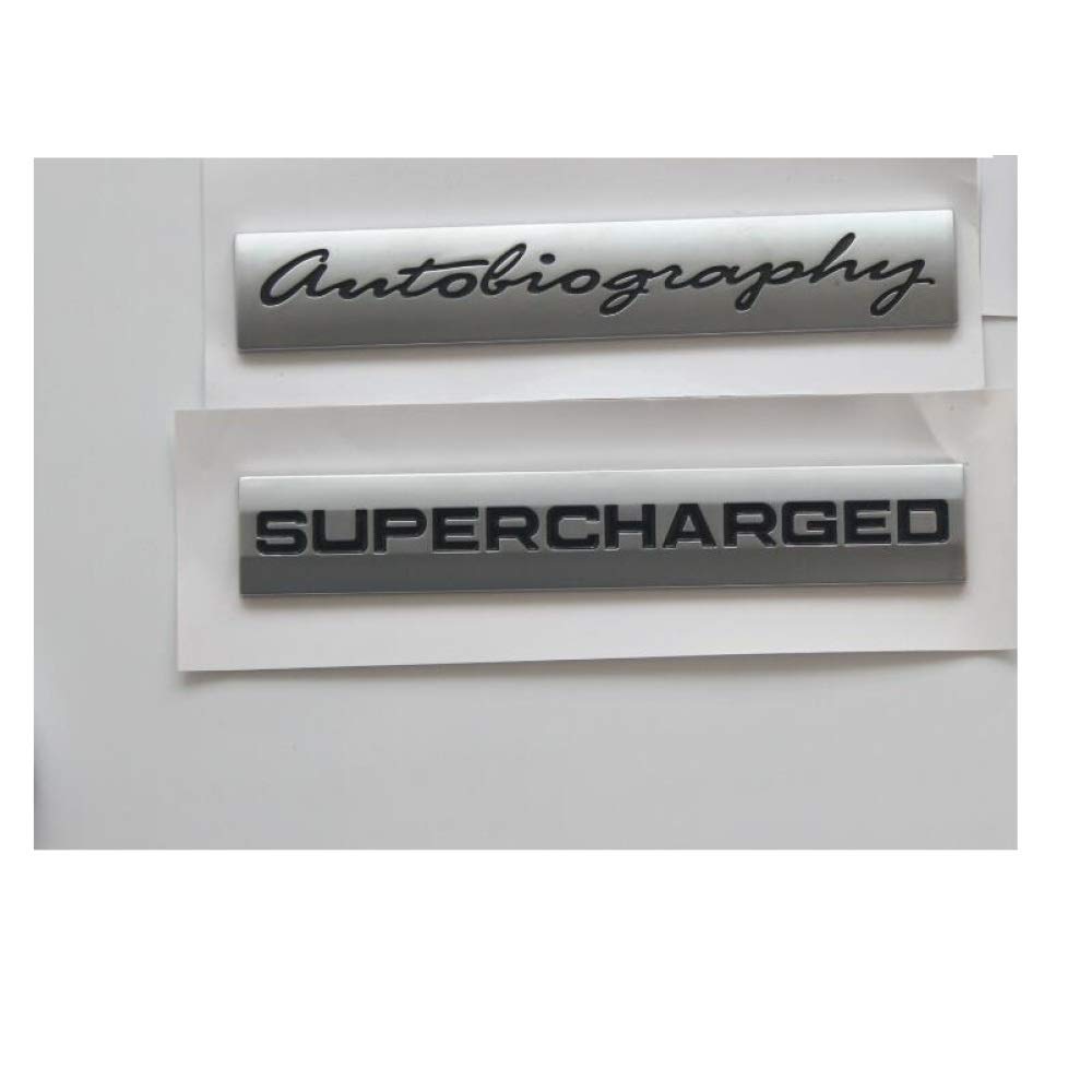 Buy TAYDMEO"Autobiography"" SUPERCHARGED" Car Trunk Letters Badge ...
