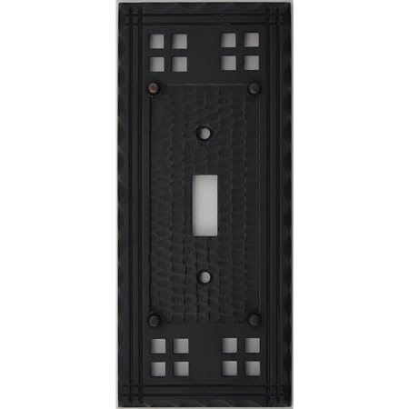 Arts & Crafts Mission Style Oil Rubbed Bronze 1 Gang Switch Plate - 1 ...