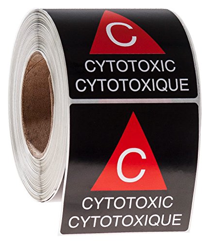 Cytotoxic Warning Labels, 4 x 4", Removable Paper 500/roll : Amazon.ca ...