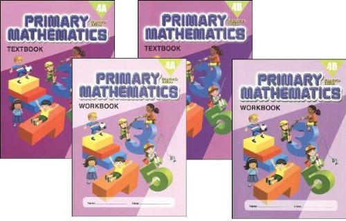 Standards Edition Primary Mathematics 4A & 4B Set [Paperback] - 4A workbook, textbook 4B ...