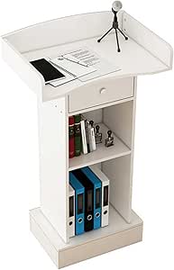 Amazon.com: OYhmc Podium Presentation Lectern Stand, Wood Podiums ...