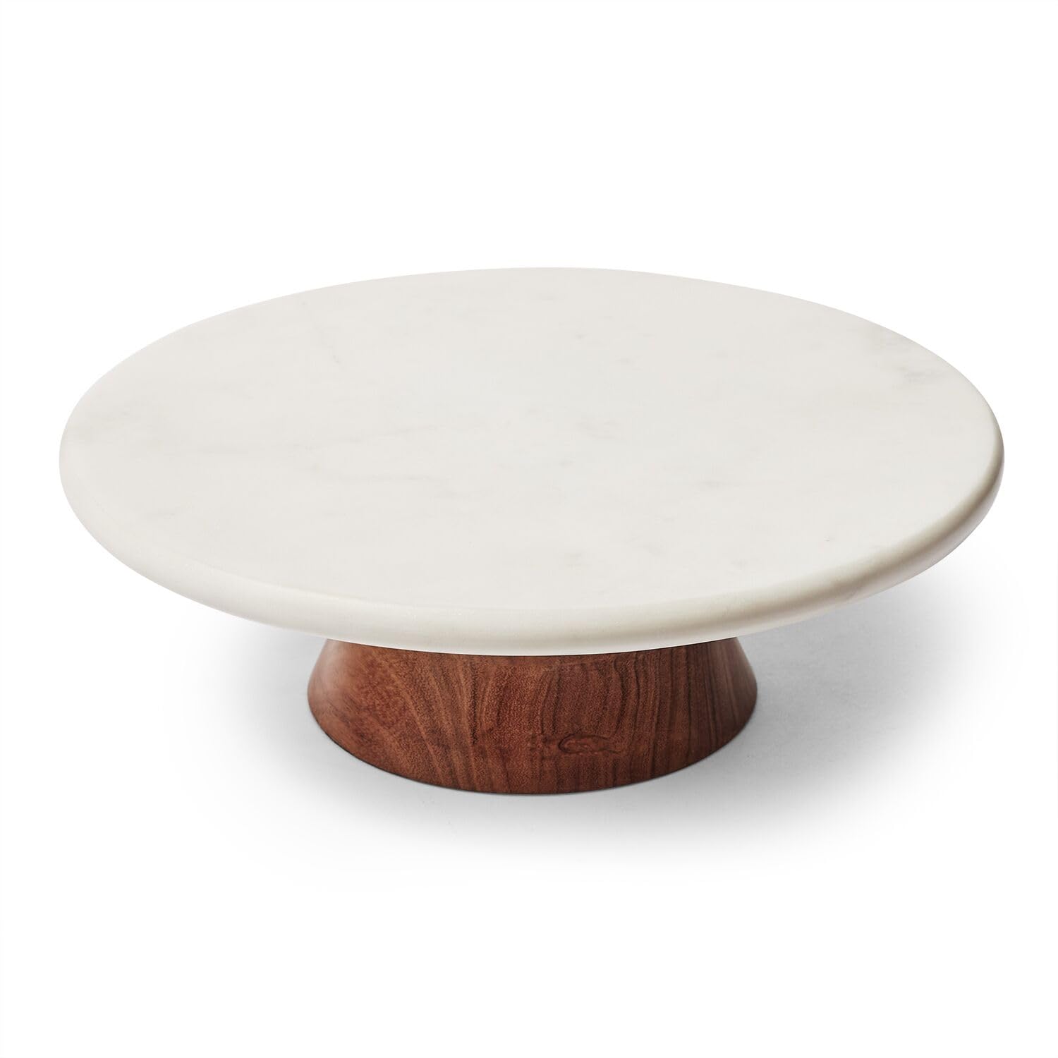 Amazon.com | Sur La Table Marble Rotating Cake Stand, White Marble ...