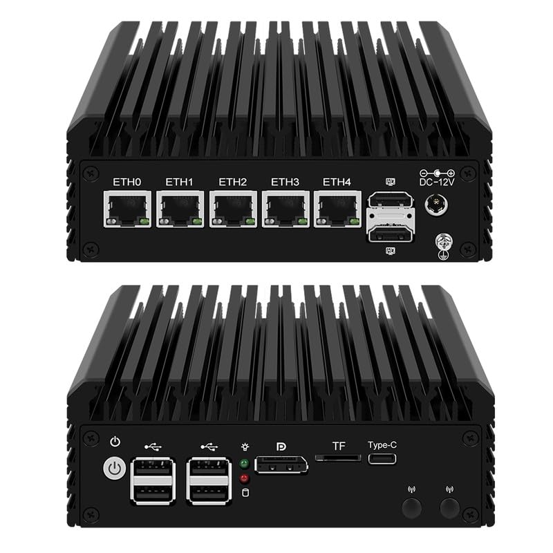 Buy Firewall Micro Appliance, 5 Ports i226 2.5G LAN Fanless Mini PC ...